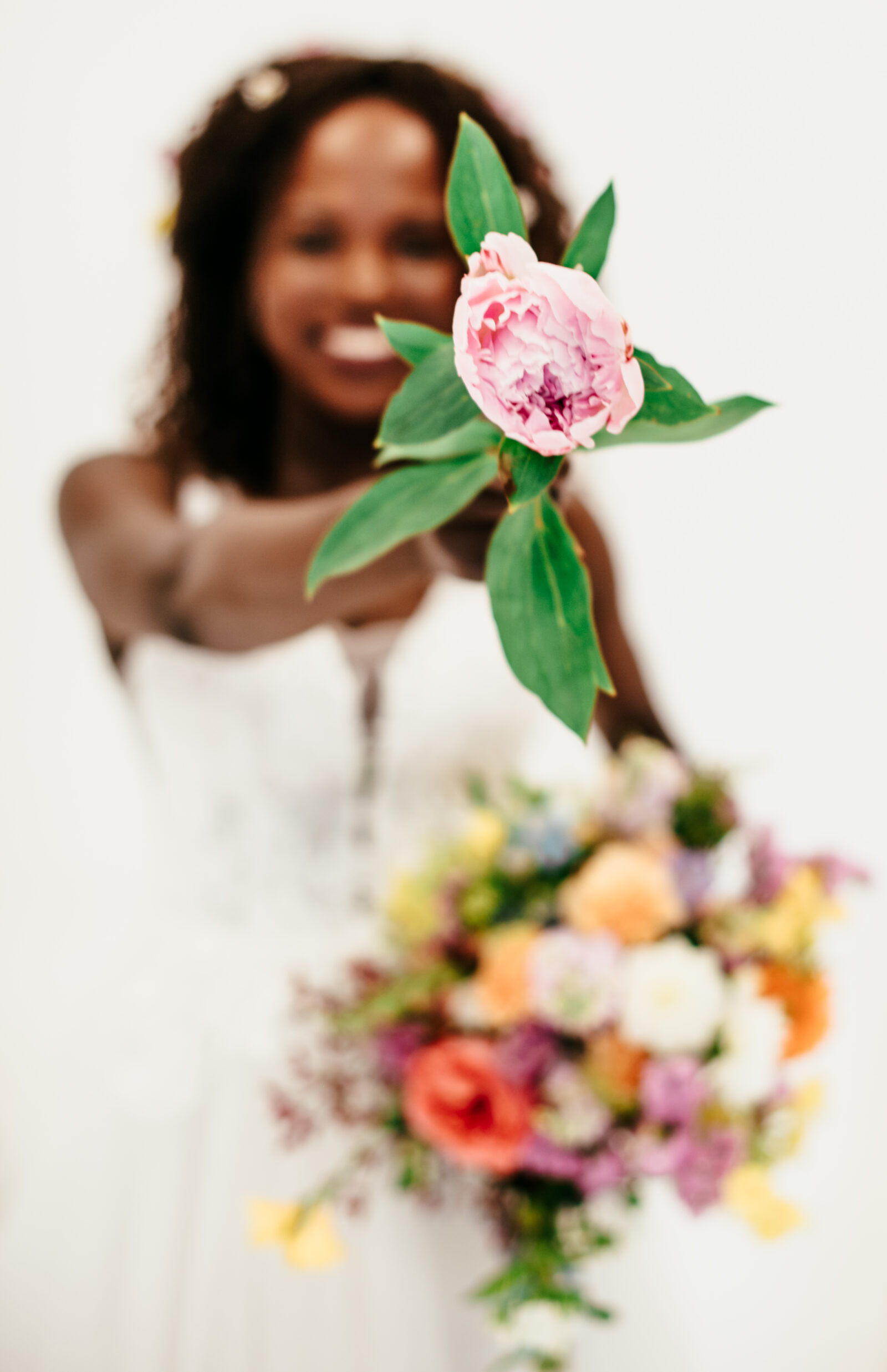 Brautkleid Lisa - A-Linie aus Tüll & Organza mit Cut-Outs